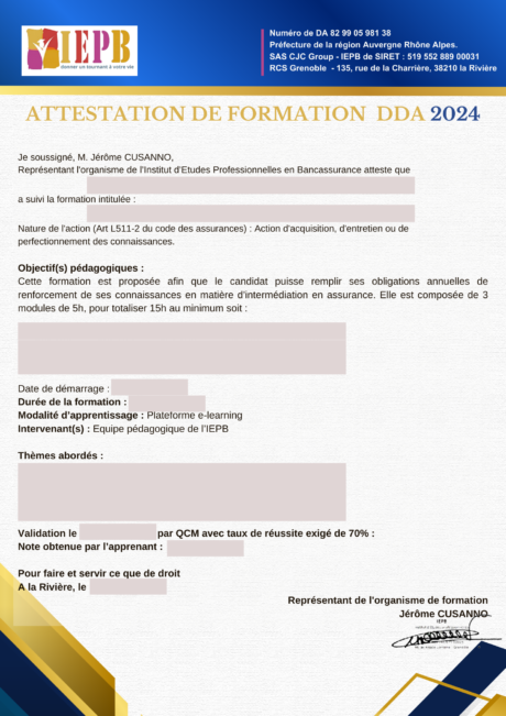 Attestation De Fonction Orias – Orias Renouvellement – IMBN